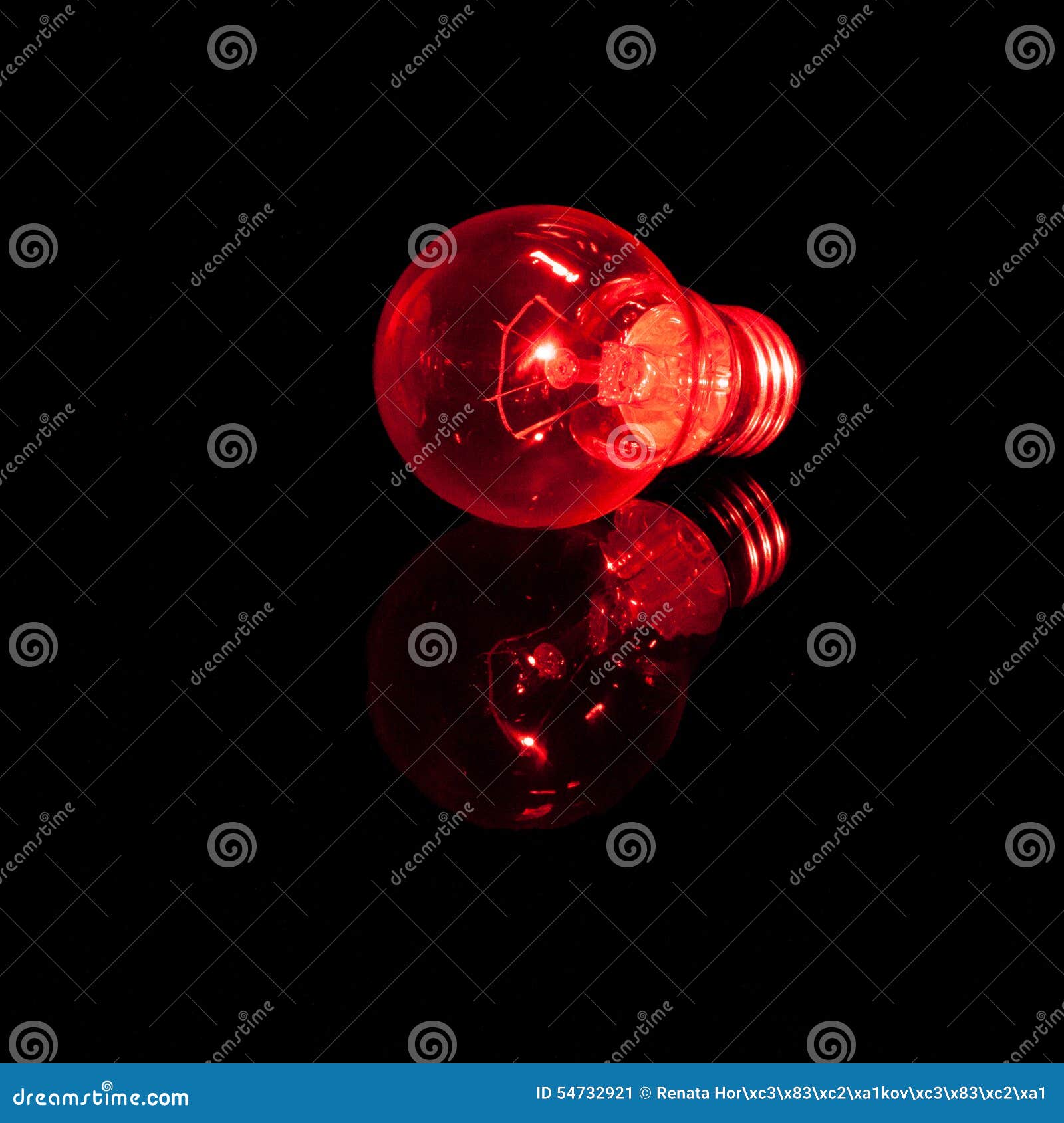 Red light bulbs stock image. Image of single, electronics - 54732921
