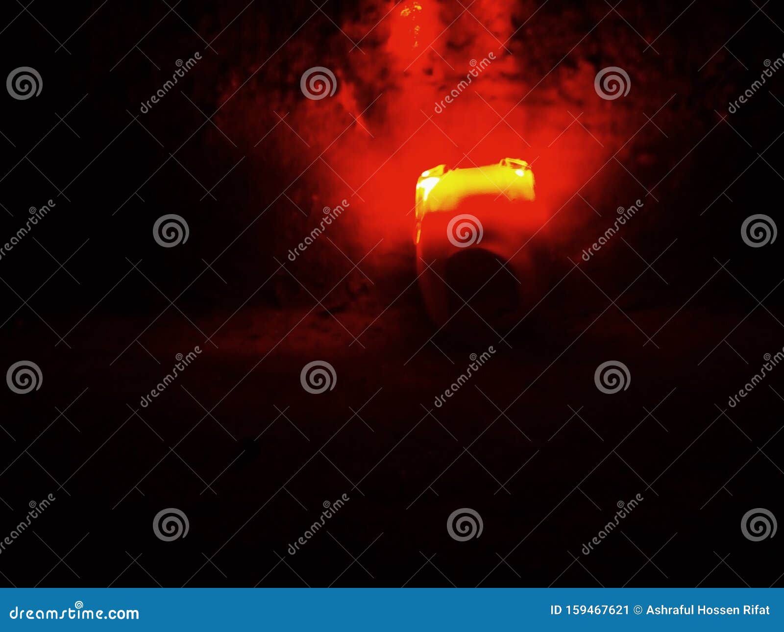 Red light in dark night stock image. Image of capture - 159467621