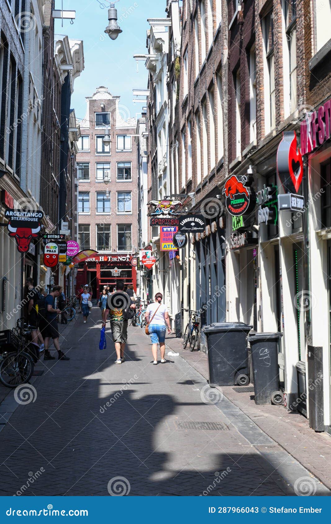 The Red Light District at Amsterdam on Holland Editorial Stock Photo ...