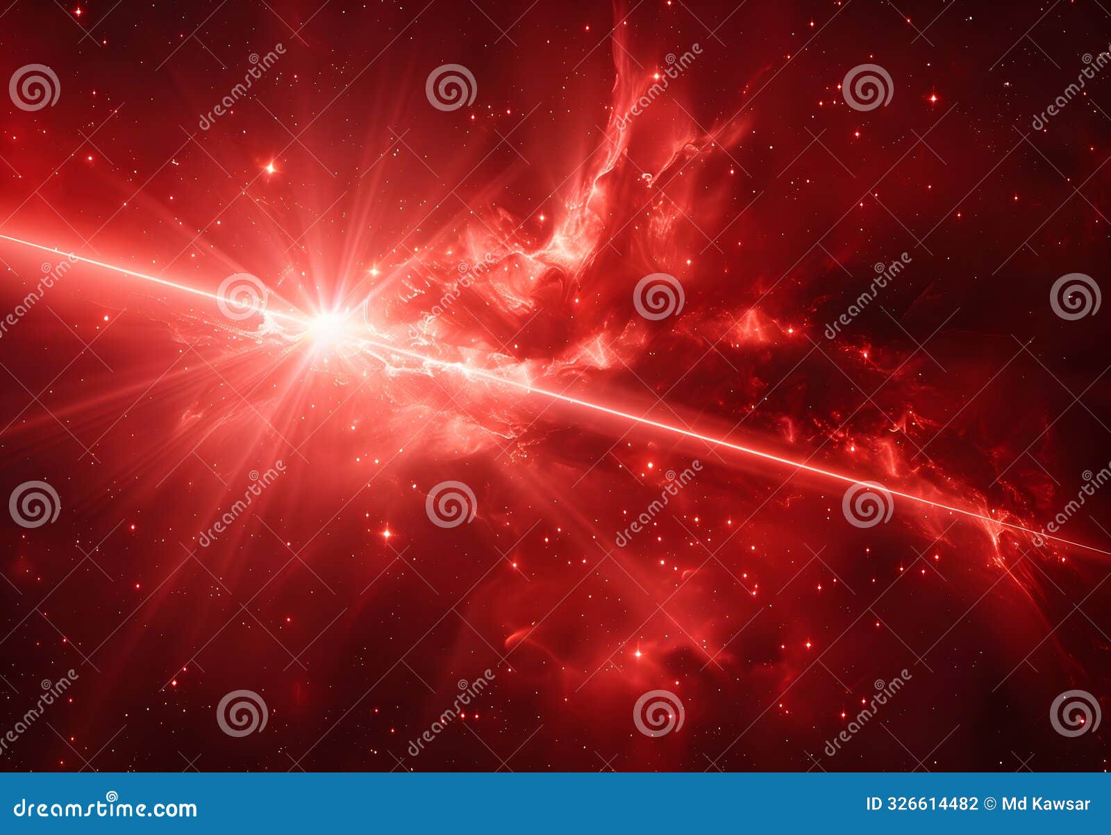 Red Light Explosion Space Background Stock Illustration - Illustration ...