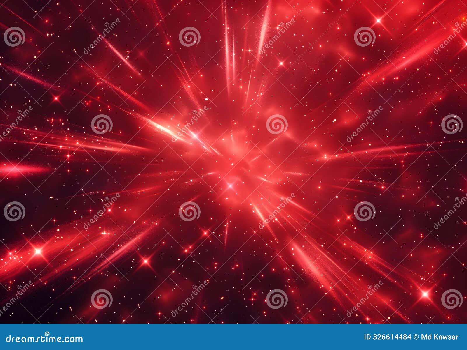 Red Light Explosion Space Background Stock Illustration - Illustration ...