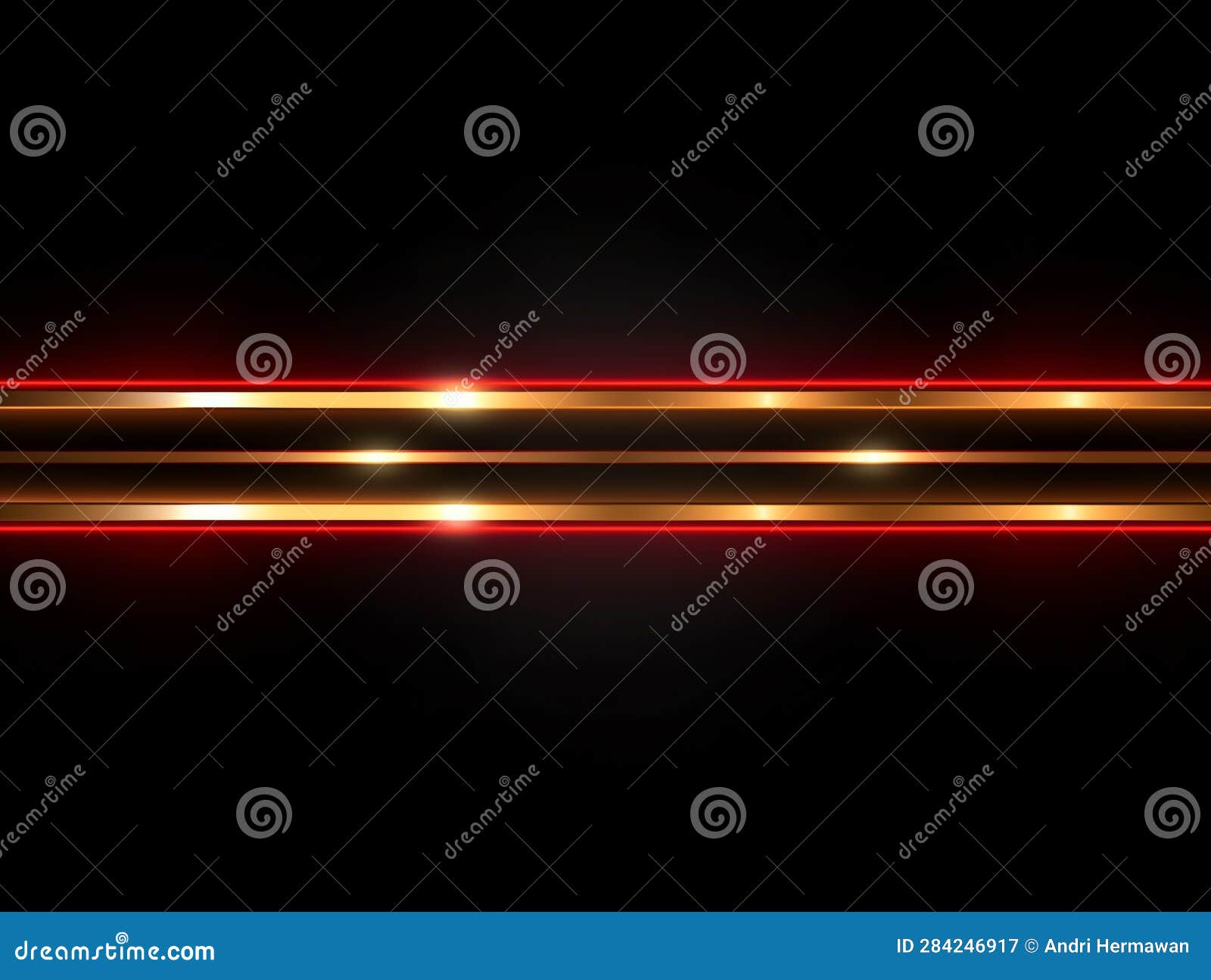 Gold Horizontal Lens Flare. Isolated On Transparent Background. Vector ...