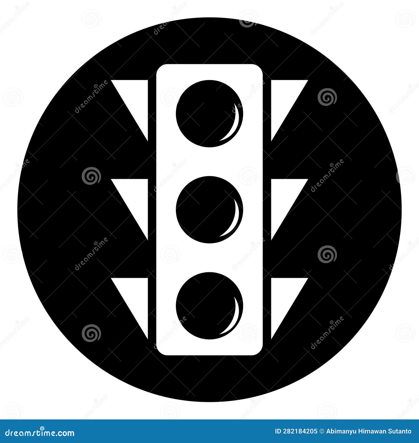 Red light icon vector stock illustration. Illustration of safety ...