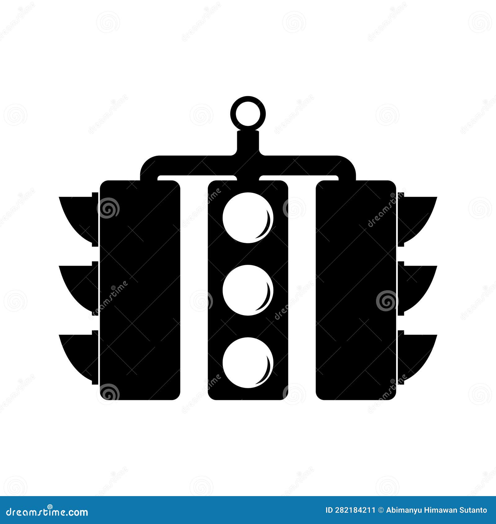 Red light icon vector stock vector. Illustration of intersection ...