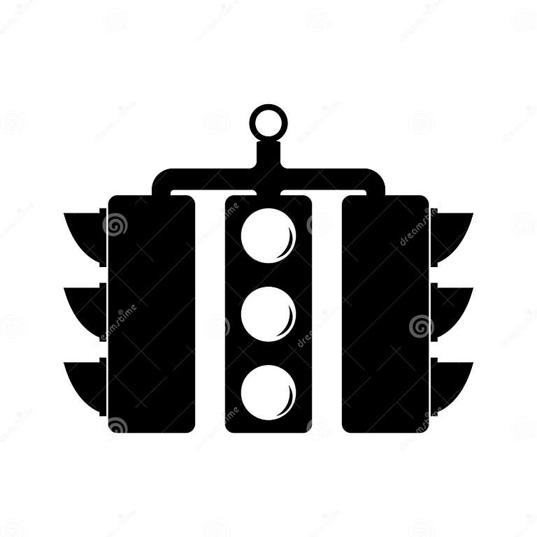 Red light icon vector stock vector. Illustration of intersection ...