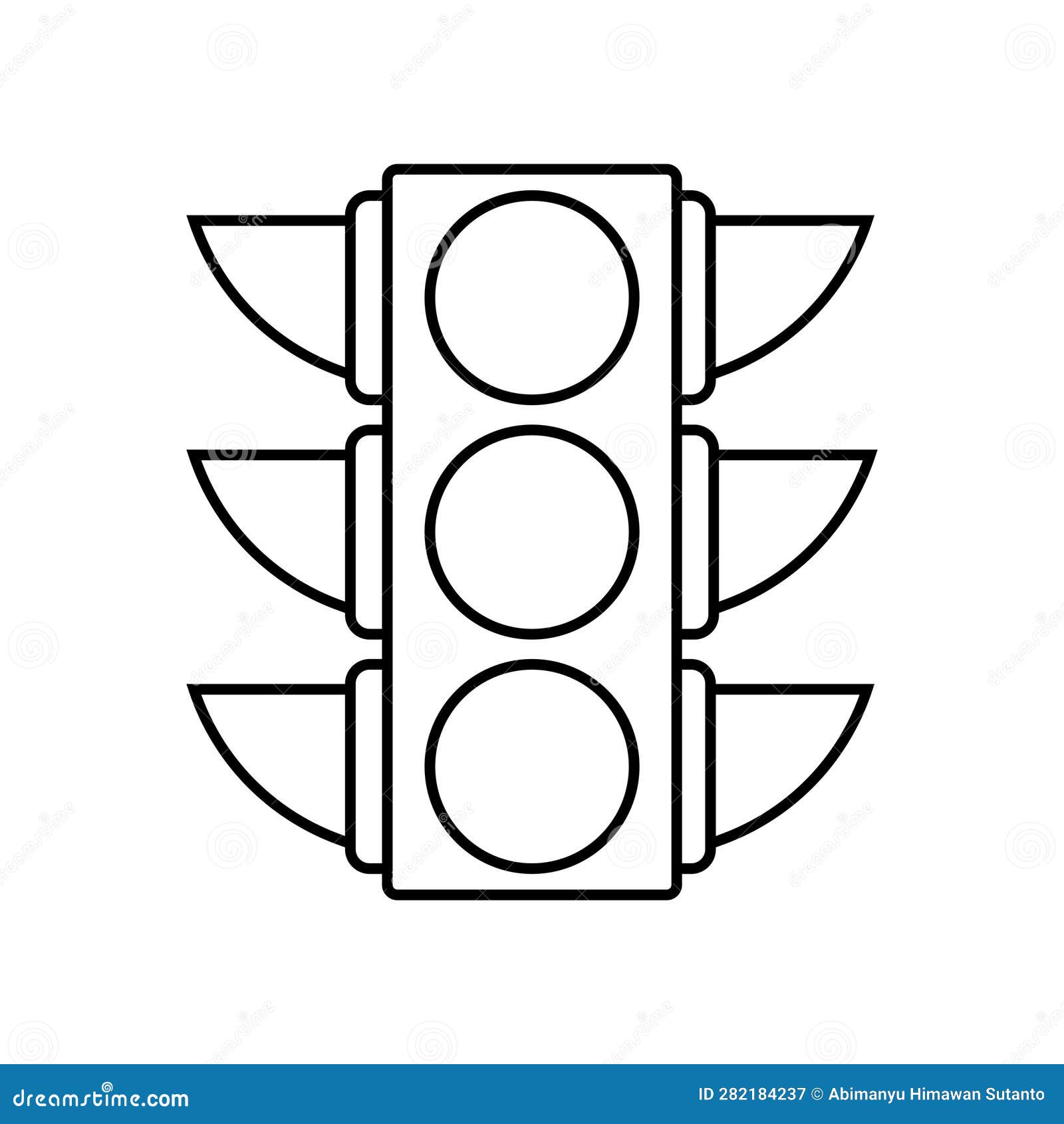 Red light icon vector stock illustration. Illustration of traffic ...