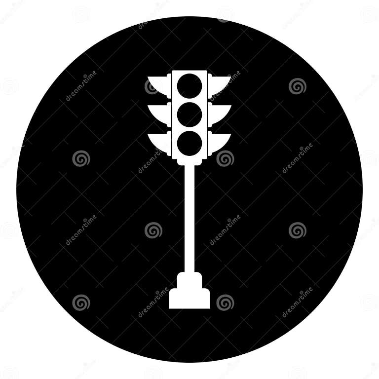 Red light icon vector stock vector. Illustration of color - 282184258