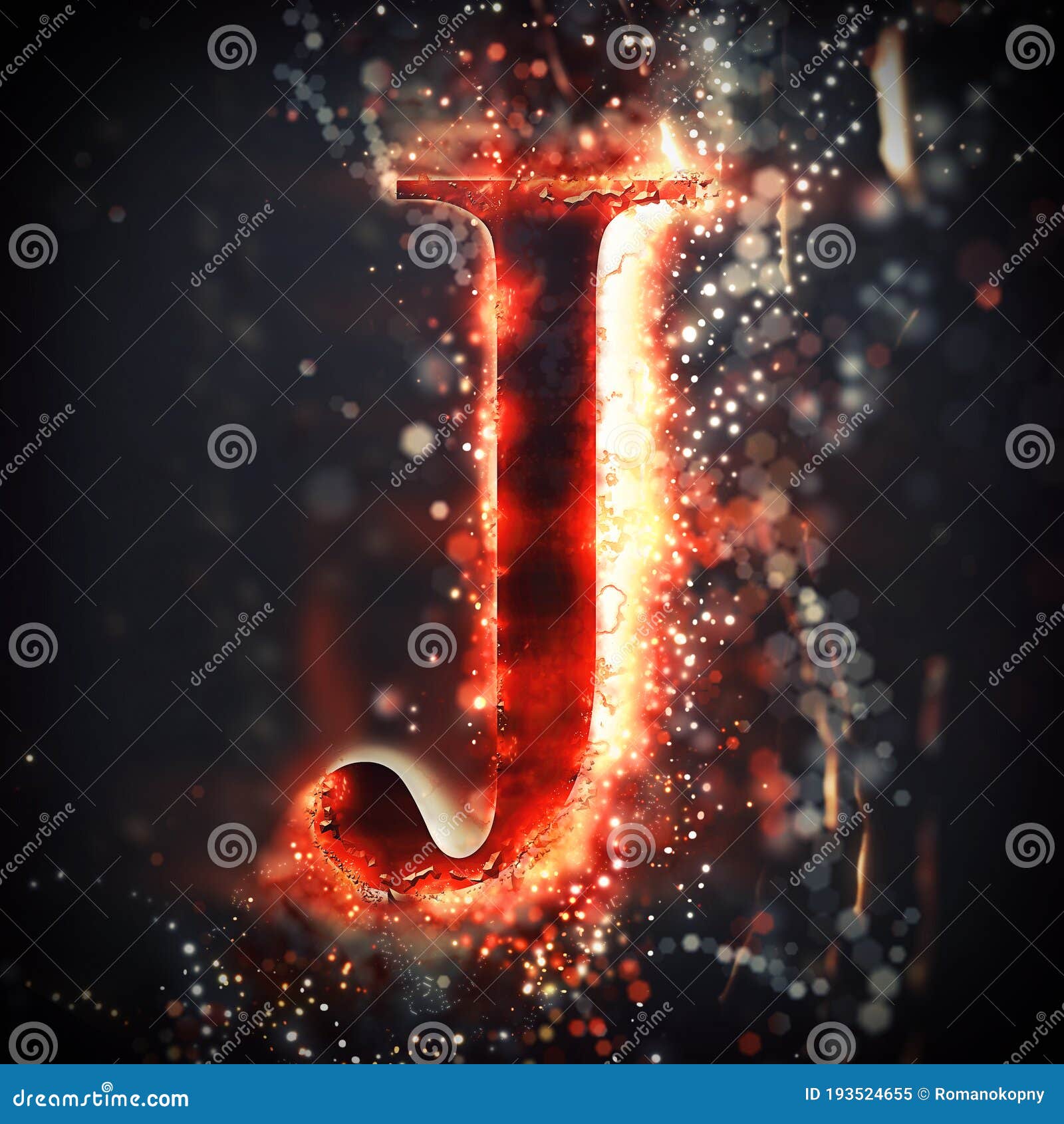 Red light letter J stock illustration. Illustration of black - 193524655