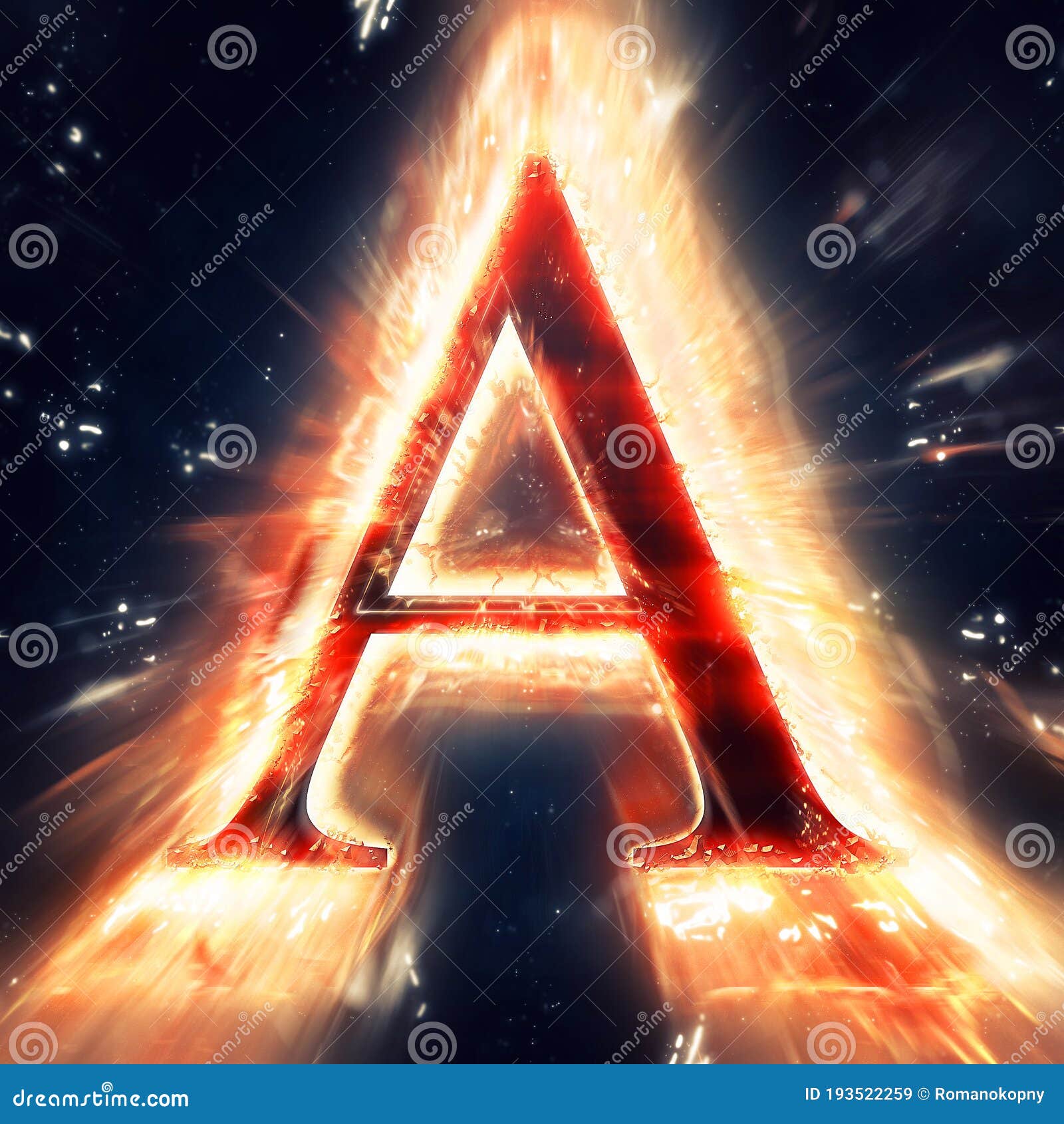 Red light letter a stock illustration. Illustration of noise - 193522259