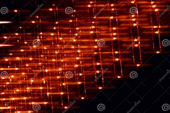Red Light Line in the Dark Night Background Stock Photo - Image of ...