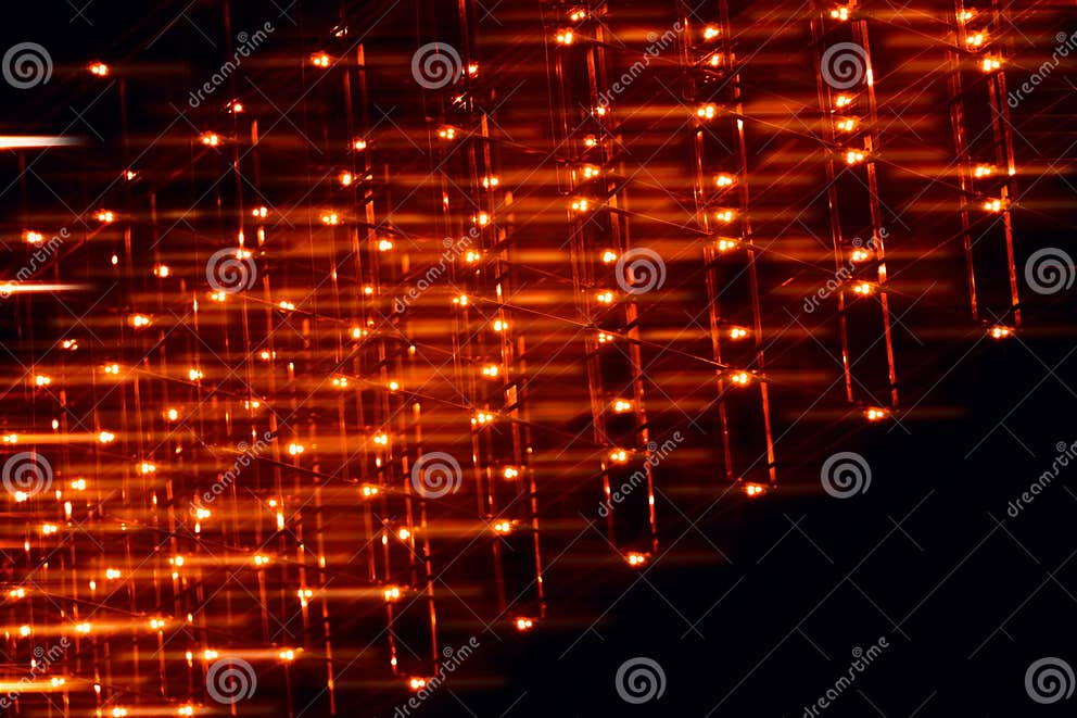 Red Light Line in the Dark Night Background Stock Photo - Image of ...