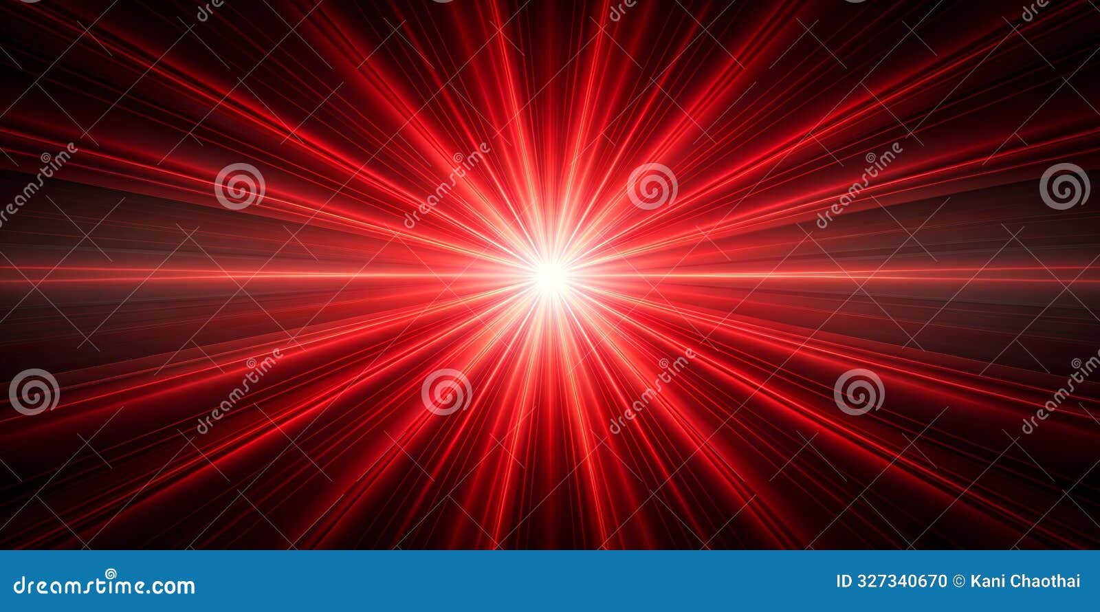 Red Light Rays on Black Background AI Generative Stock Photo - Image of ...