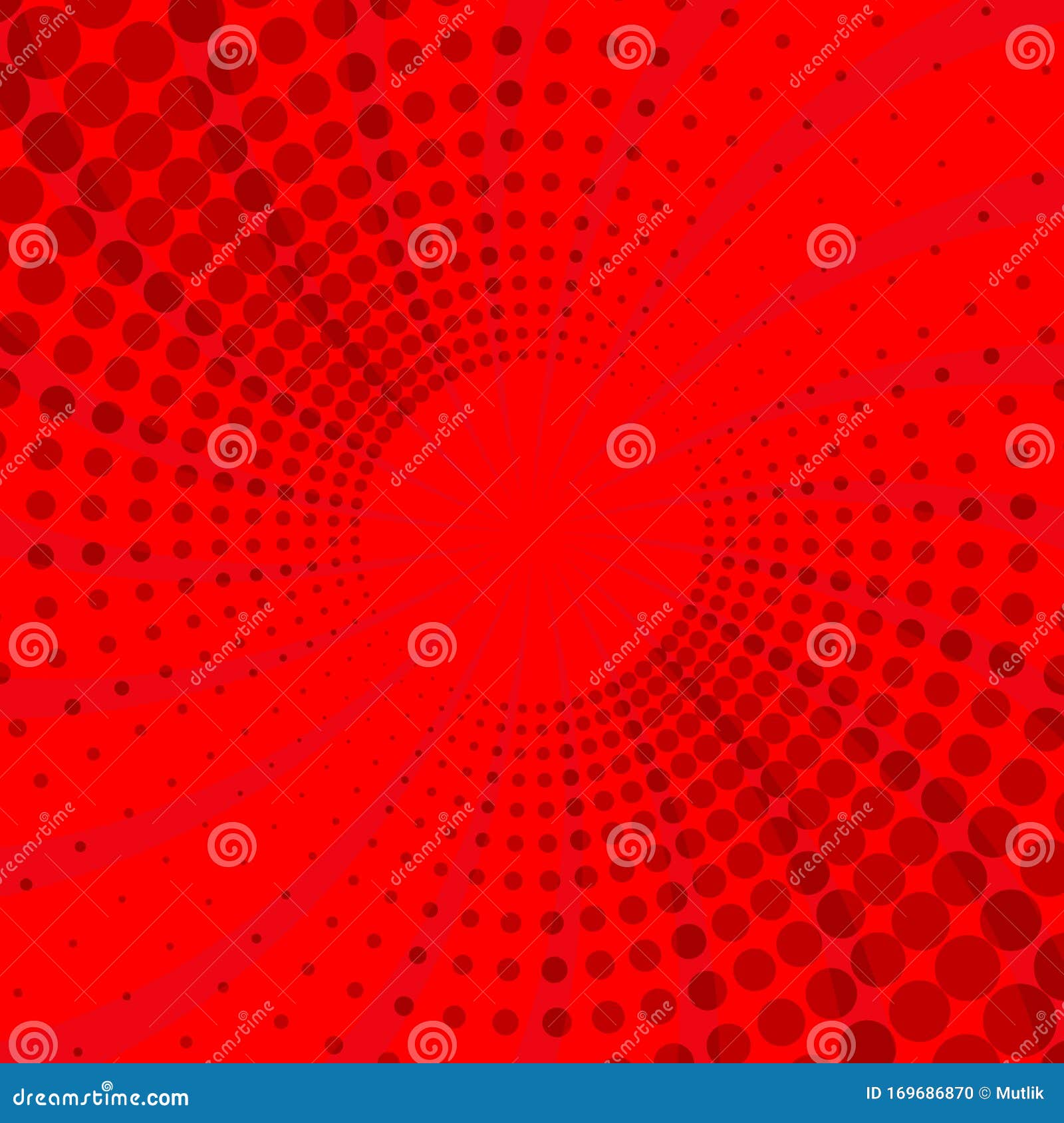 Red and Light Red Retro Comic Background Stock Vector - Illustration of ...