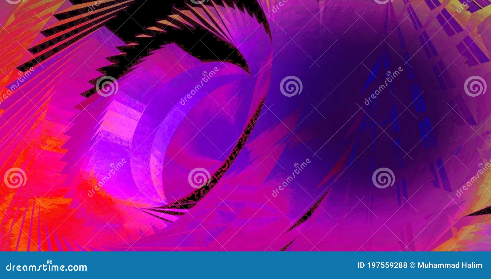 Red Light Reflection in Spiral Construction Stock Illustration ...