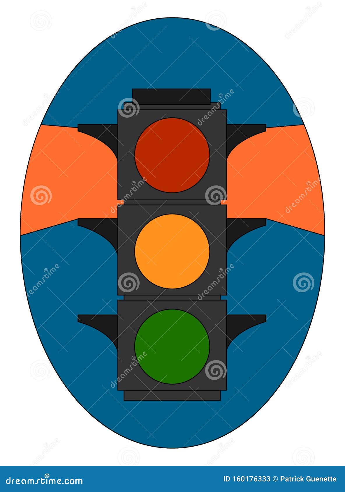 Red Semaphore Illustration Royalty-Free Stock Image | CartoonDealer.com ...