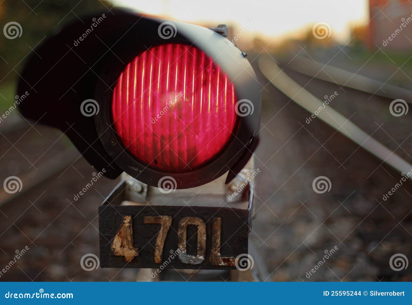 Red Light Train Signal stock photo. Image of alert, canada - 25595244
