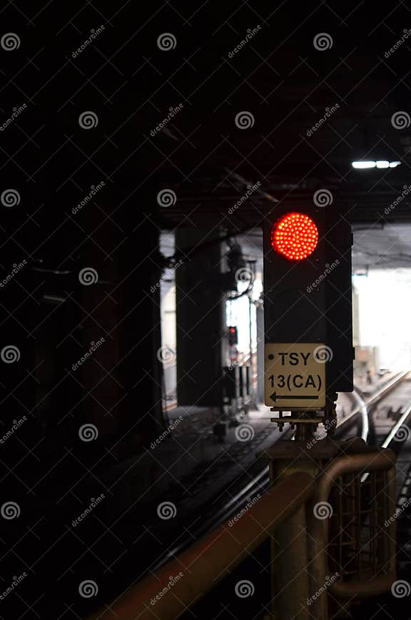 A Red Light, Train Trestle Red Light District Stock Photo - Image of ...