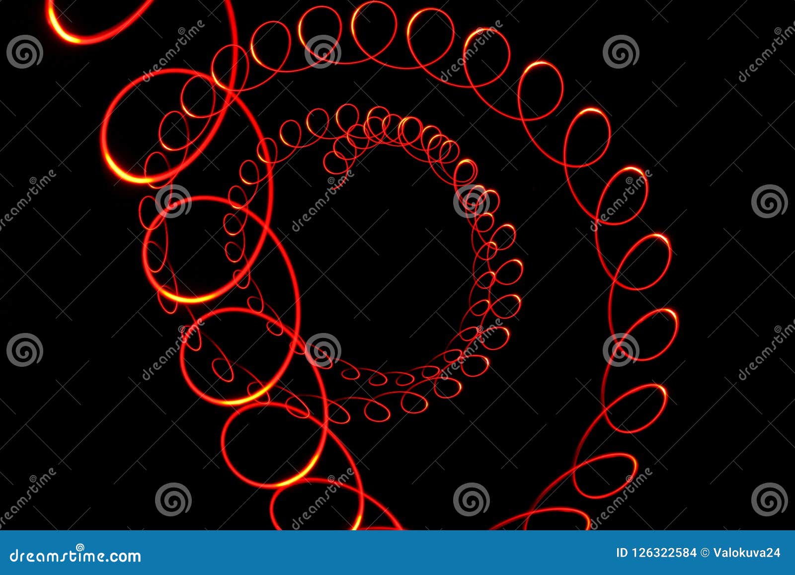 Red light vortex on black stock illustration. Illustration of painting ...