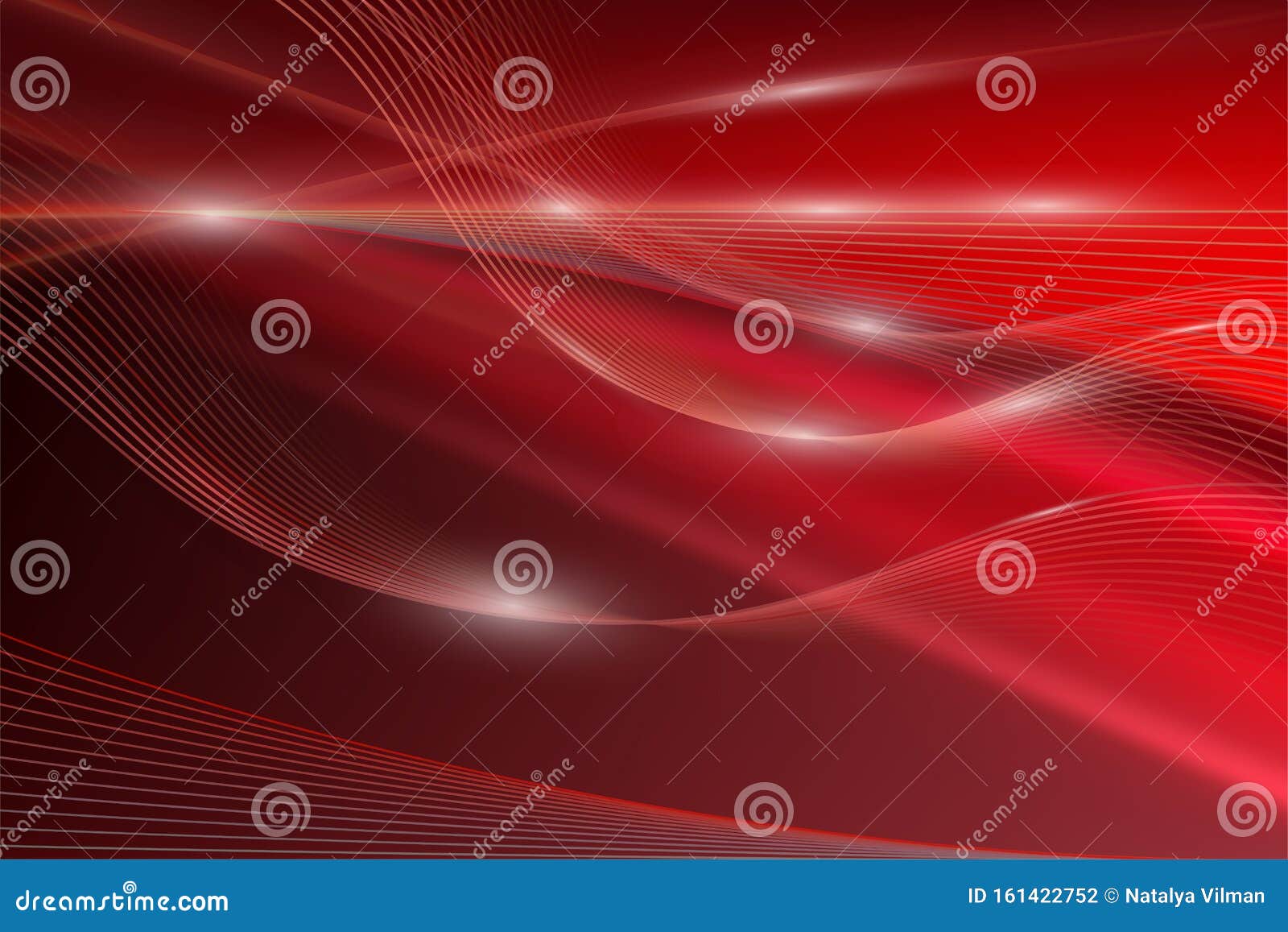Beautiful Red Light Waves Art. Blurred Effect Background. Abstract ...