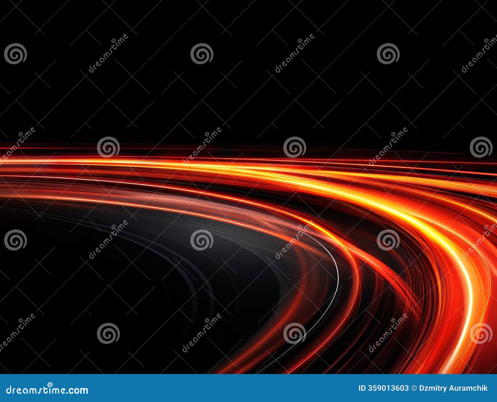 Red Light Waves Form an Electric Tunnel, with Glowing Lines Emerging on ...