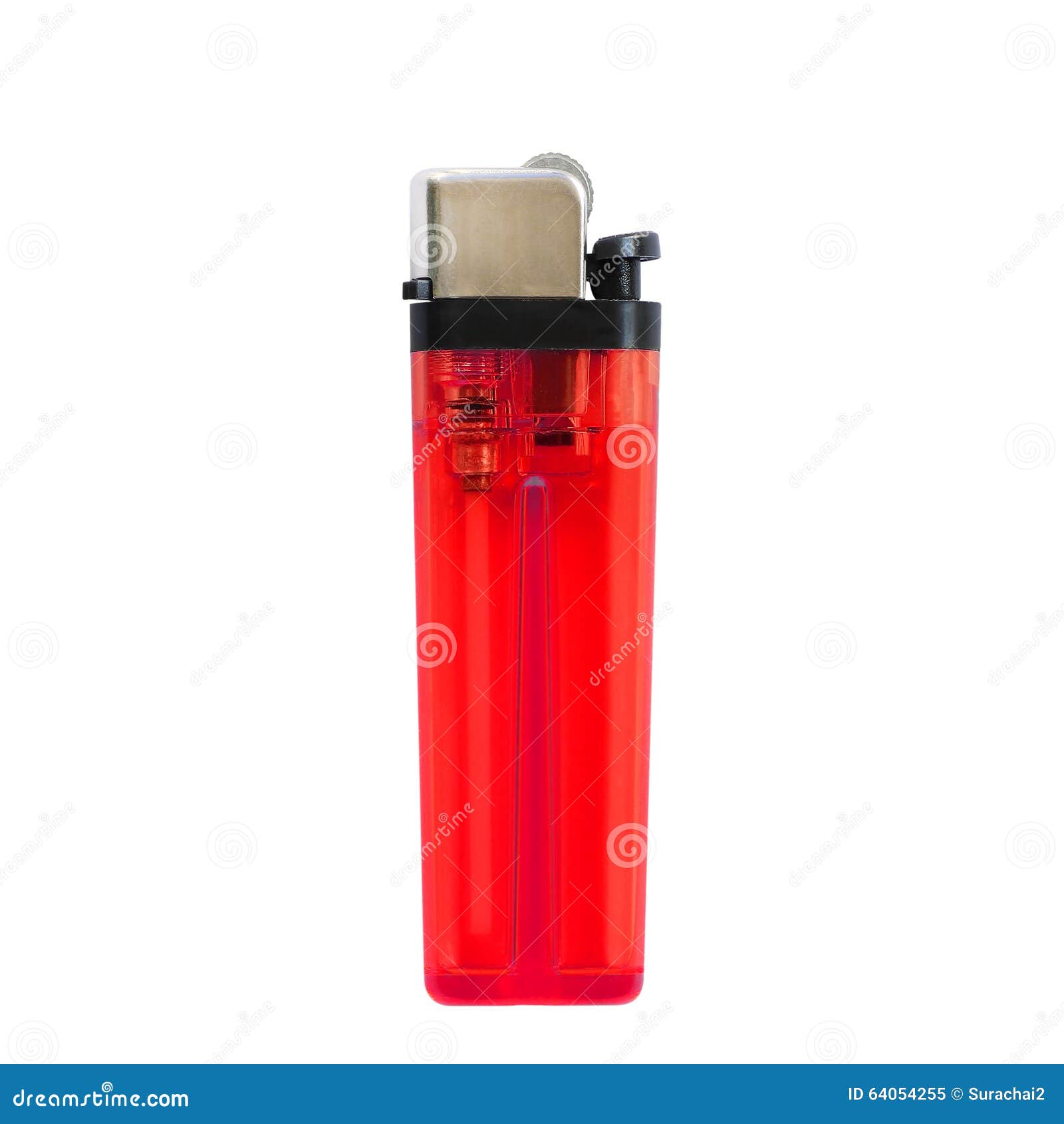 Red Lighters Isolated on White Stock Image - Image of light, igniting ...