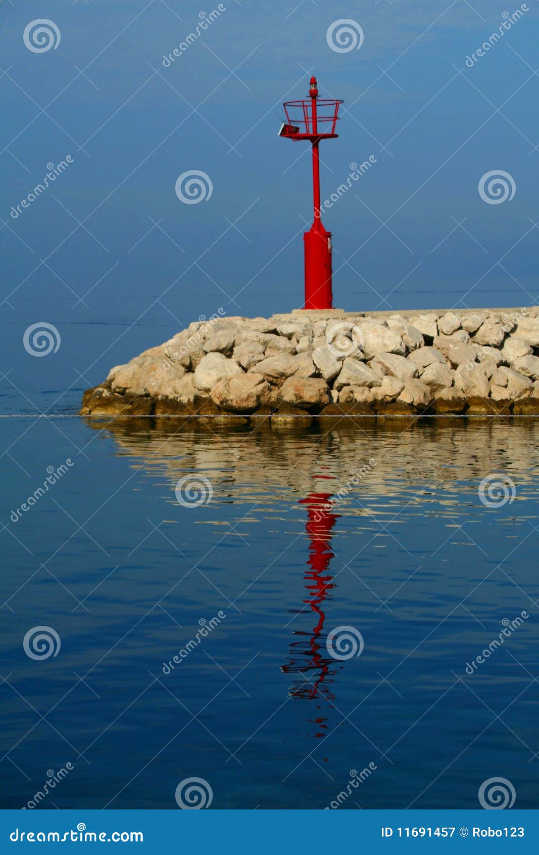 Red lighthouse stock image. Image of autumn, croatia - 11691457