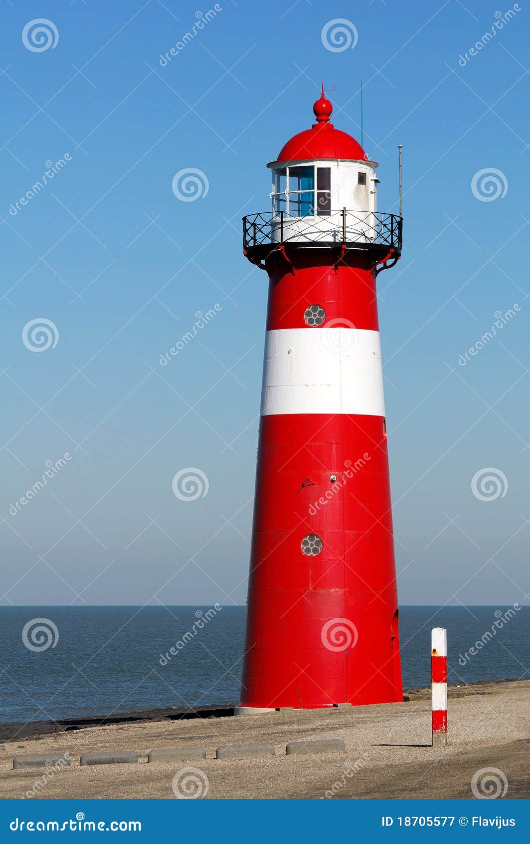 Red lighthouse stock image. Image of marine, light, navigation - 18705577
