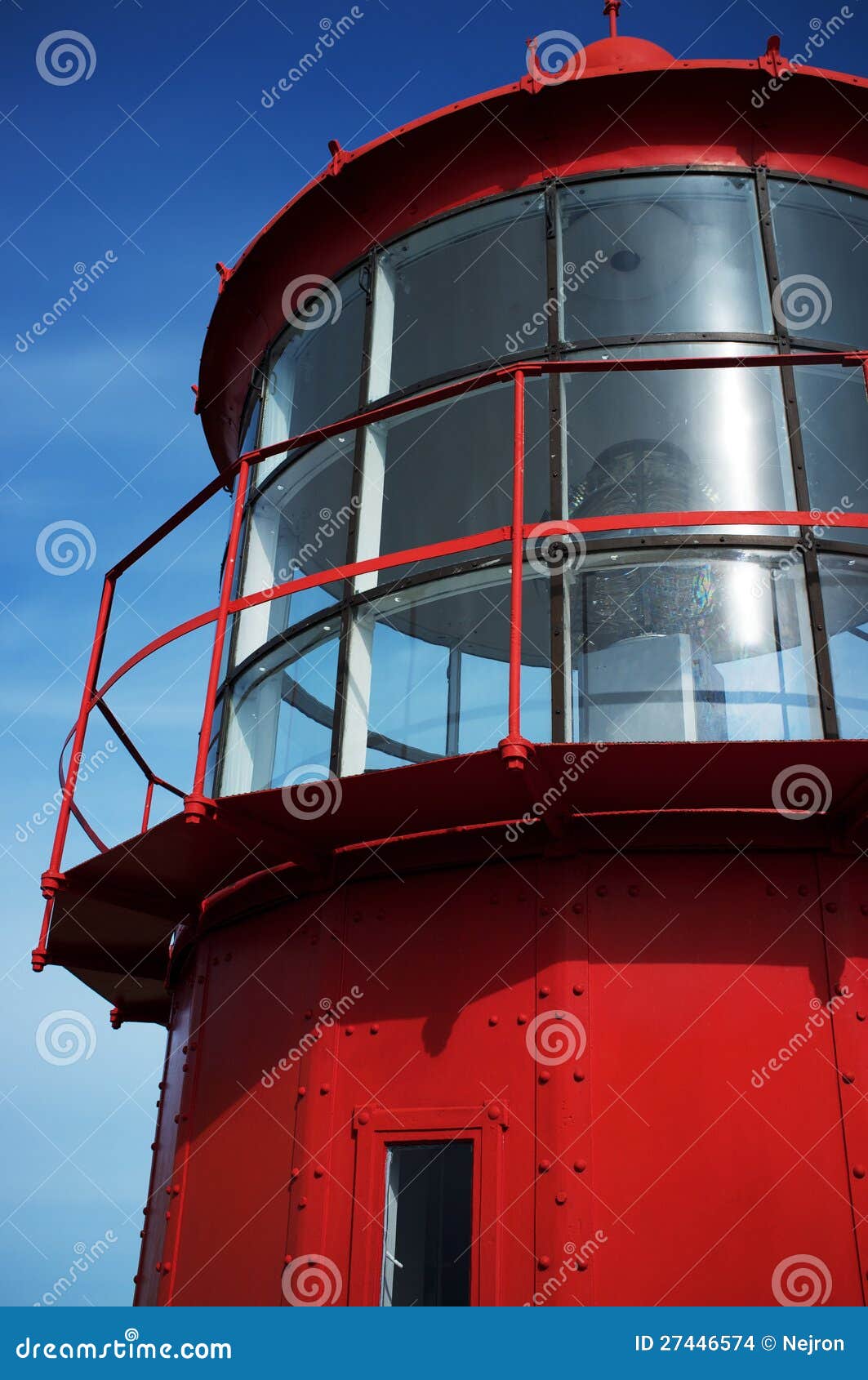 Red lighthouse stock photo. Image of rest, sailing, ocean - 27446574