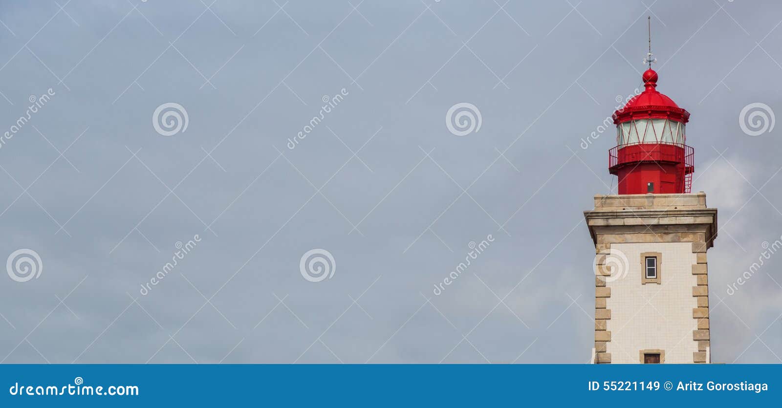 Red lighthouse stock image. Image of building, landmark - 55221149