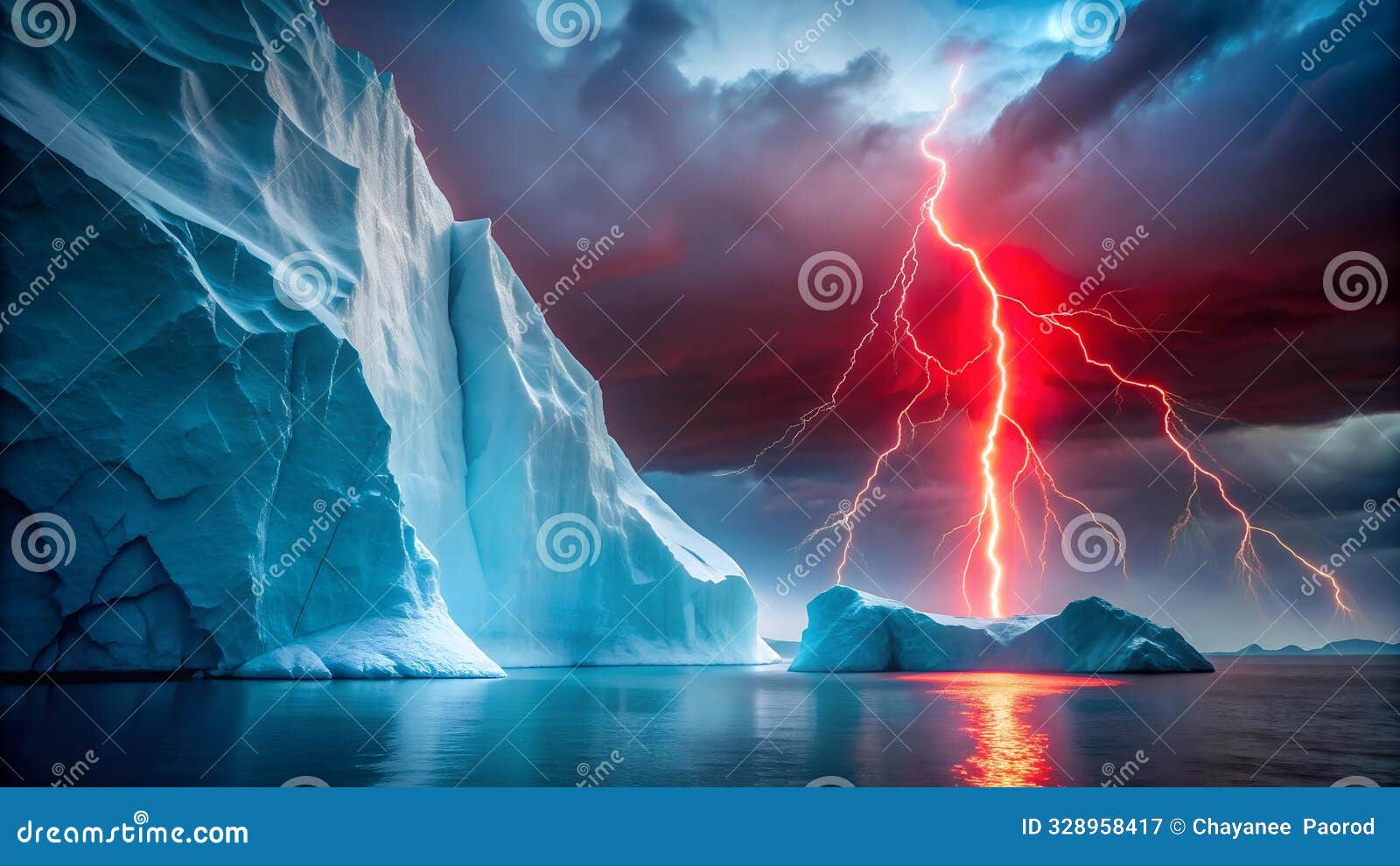 Giant Iceberg Towering Sharp Peaks Isolated White Background. Glacial ...