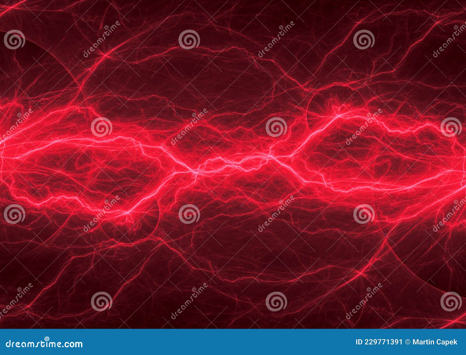Red Lightning and Plasma Background, Energy and Electrical Background ...