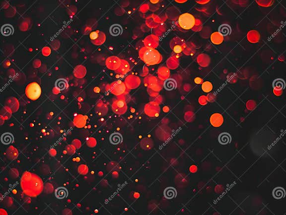 Red Lights on a Black Background Stock Photo - Image of sparkle ...