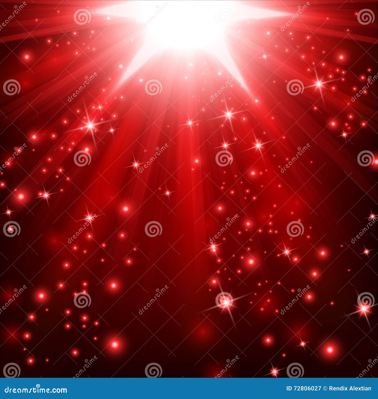 Red Lights Shining with Sprinkles Stock Vector - Illustration of ...