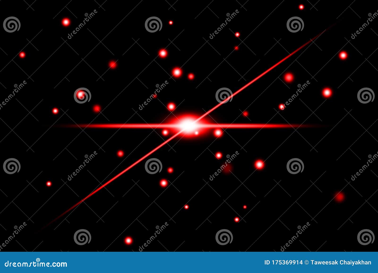 The Red Light on Black Abstract Background Stock Illustration ...
