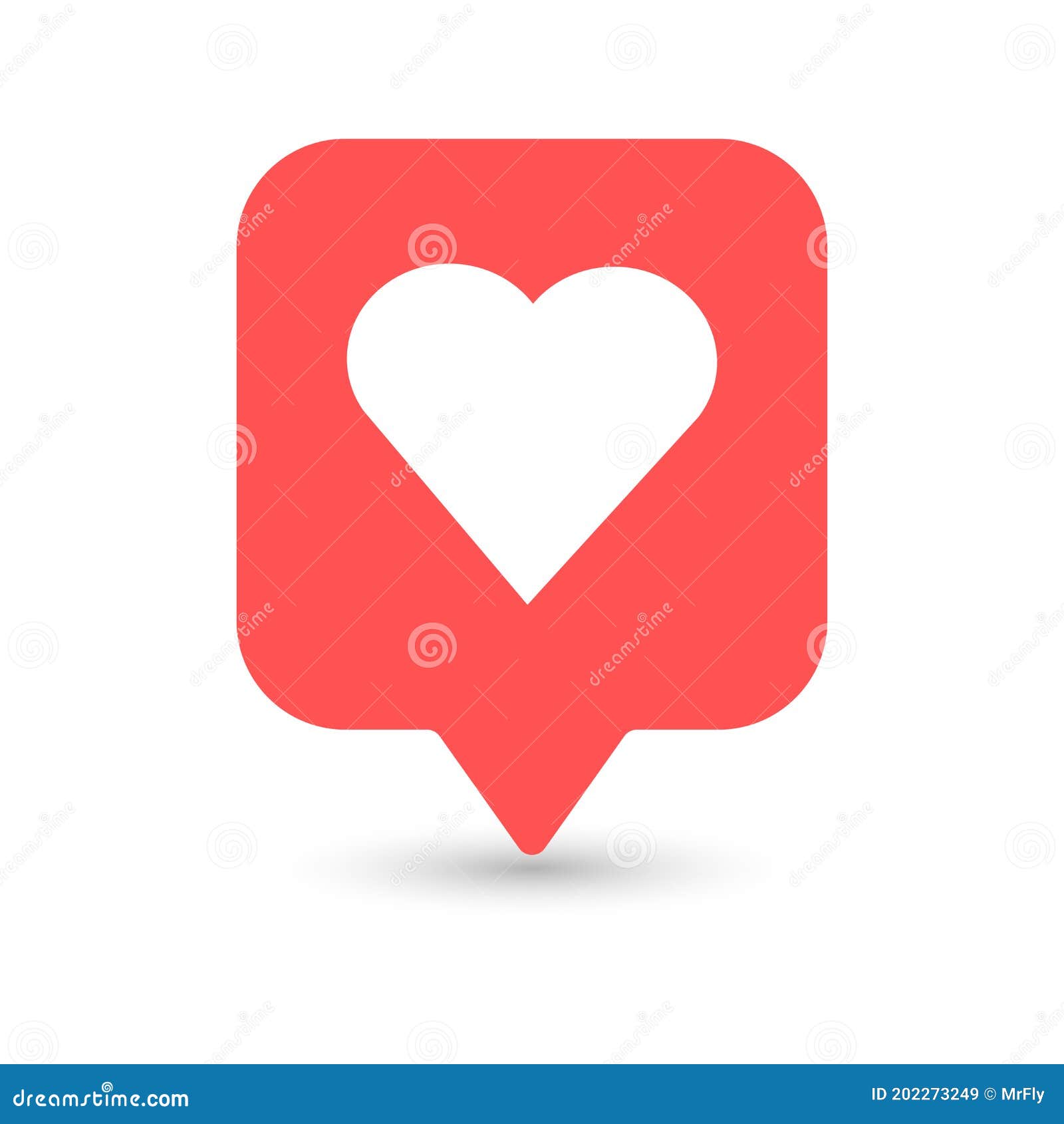 Red Like Icon with Heart, Vector Illustration Stock Vector ...