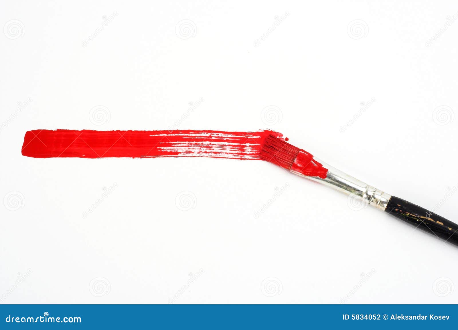 Red line and brush stock photo. Image of equipment, educate - 5834052