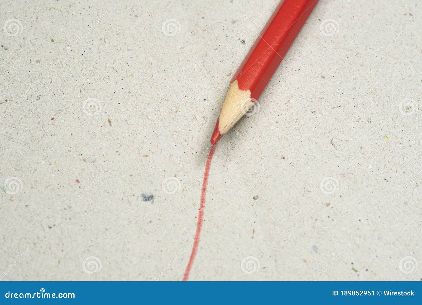 Red Line Drawn by a Red Pencil on a Grungy Surface Stock Image - Image ...