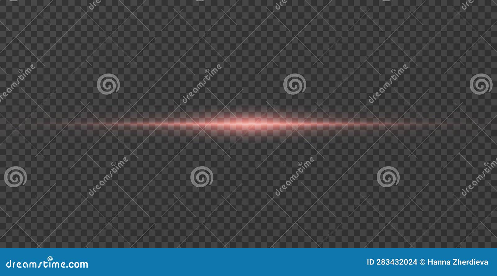 Red Line of Light. Magic Glow, Particles of Light, Sparks. Luminous ...