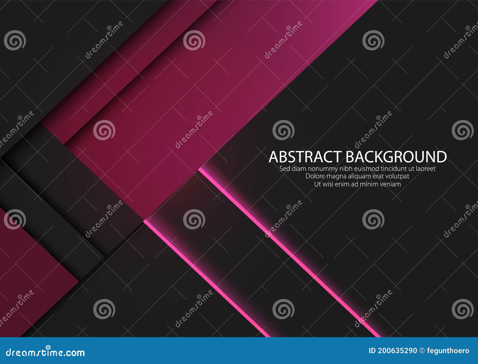 Red Line Shape Black Background Wallpaper Design Graphic Vector Stock ...