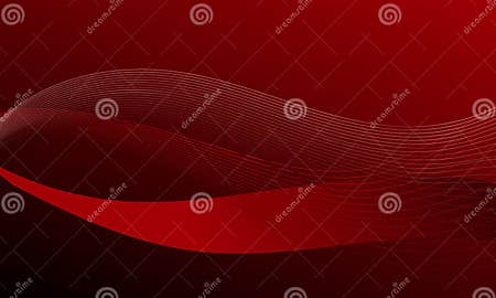 Red Lines Curve Wave Abstract Technology Background for Artwork Design ...
