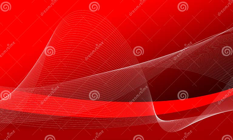 Red Lines Curve Wave Panel Background Stock Illustration - Illustration ...