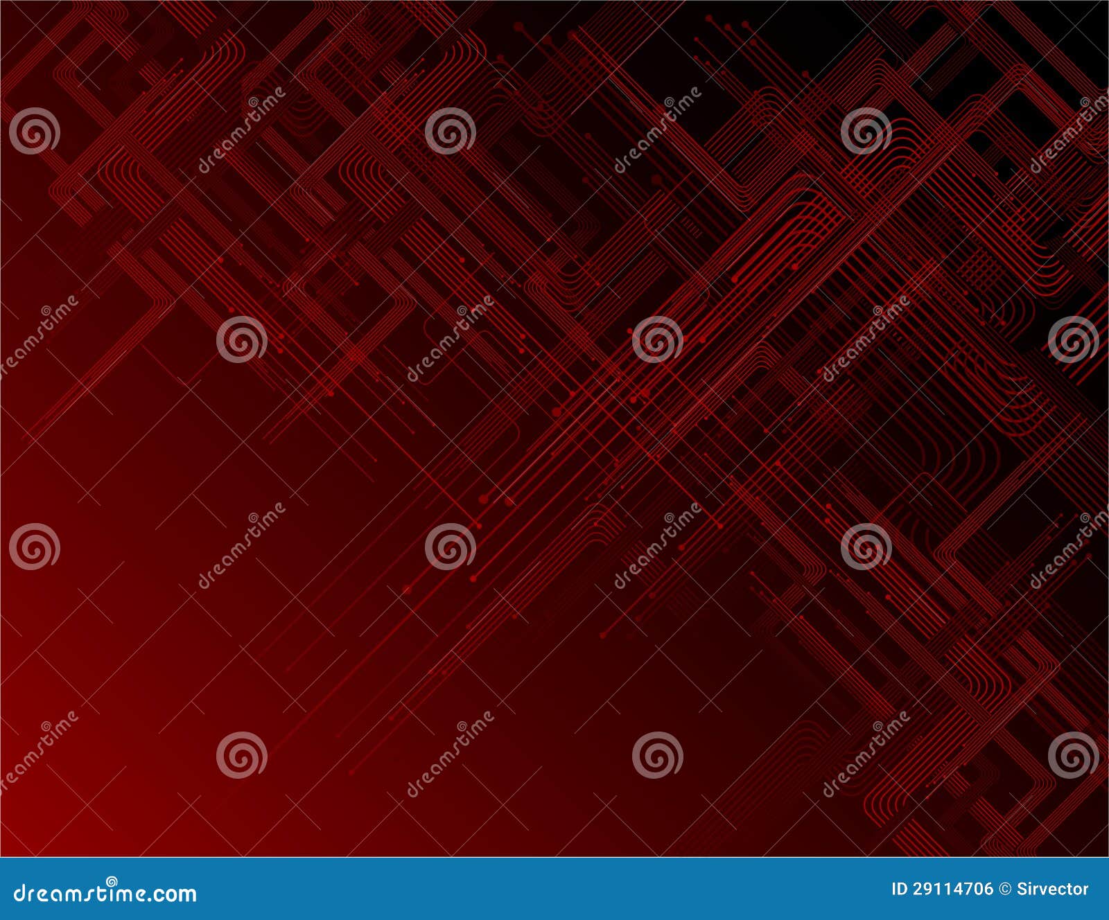 Red Lines in Dark Background Stock Illustration - Illustration of ...