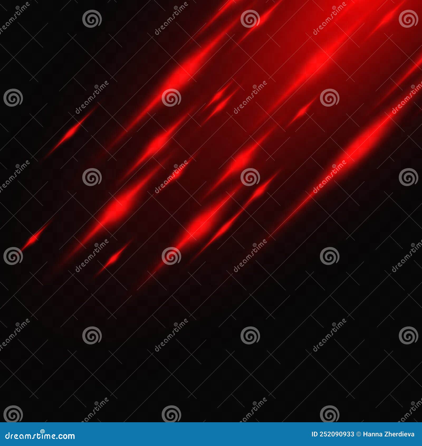 Red Lines Light Effects, Glare and Dust Stock Illustration ...