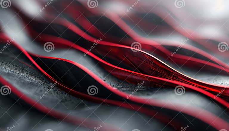 Red Lines on Textured Surface in Soft Light Stock Image - Image of ...