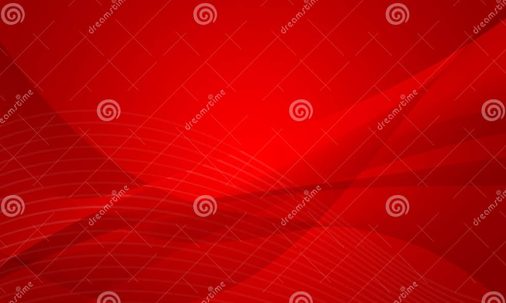 Red Lines Wave Curve Depth With Soft Gradient Abstract Background Stock