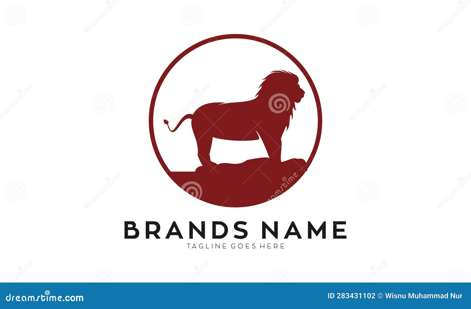 Red Lion Illustration Vector Logo Stock Vector - Illustration of mascot ...