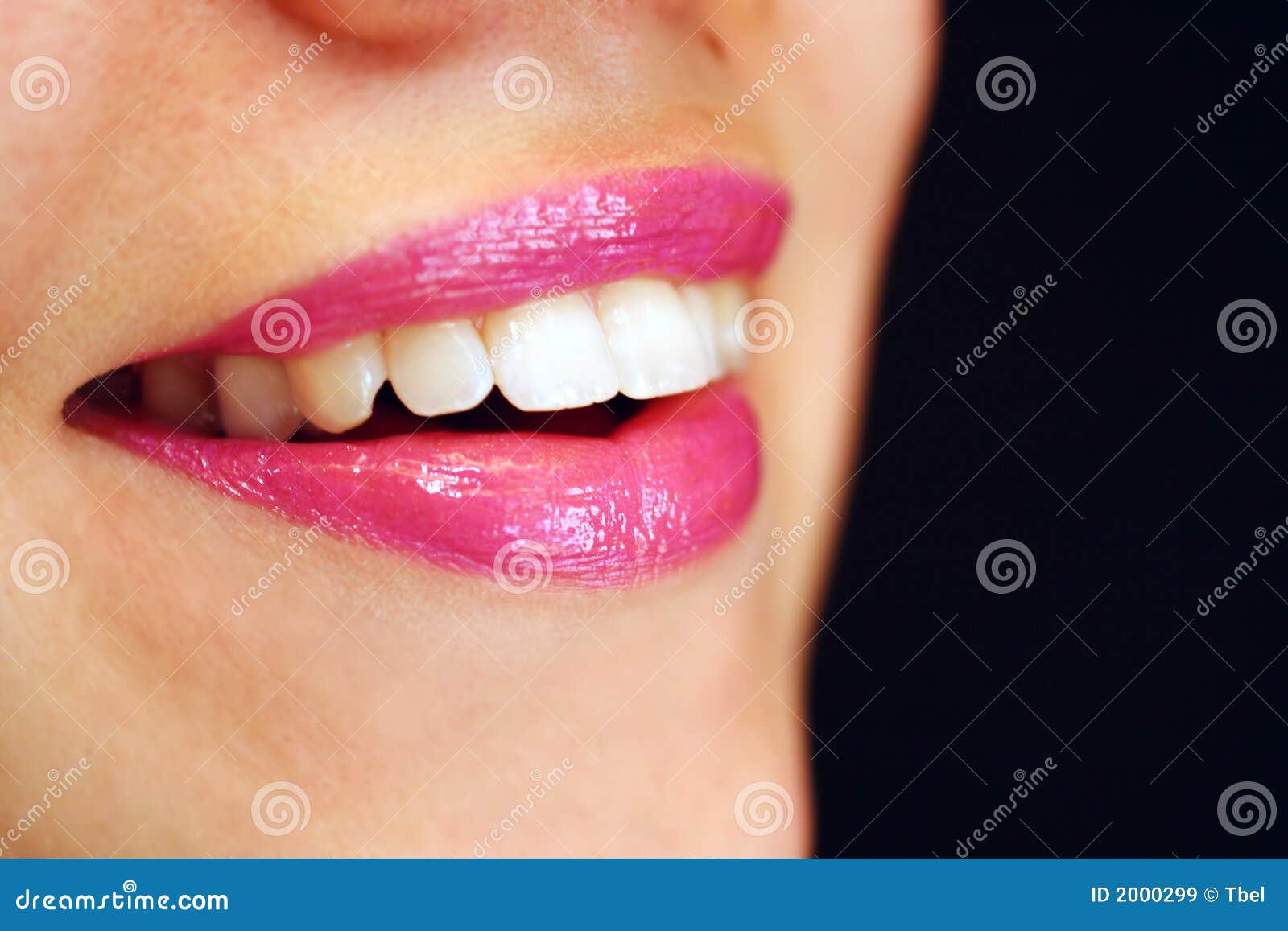 Red lips 2 stock image. Image of face, female, pretty - 2000299