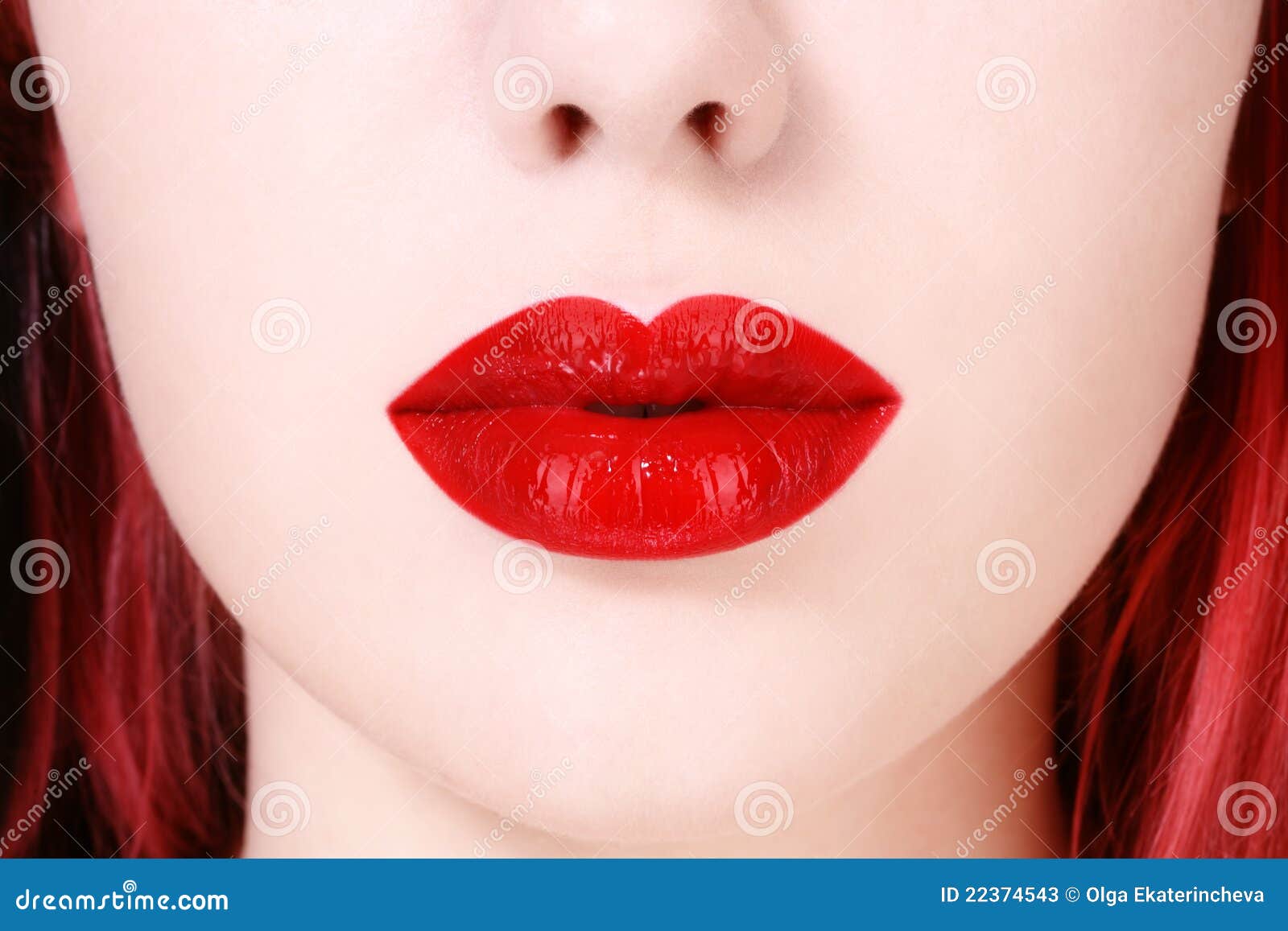 Red lips stock image. Image of close, beautiful, lips - 22374543