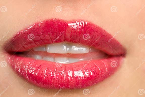Red Lips stock photo. Image of makeup, closeup, exotic - 2240884