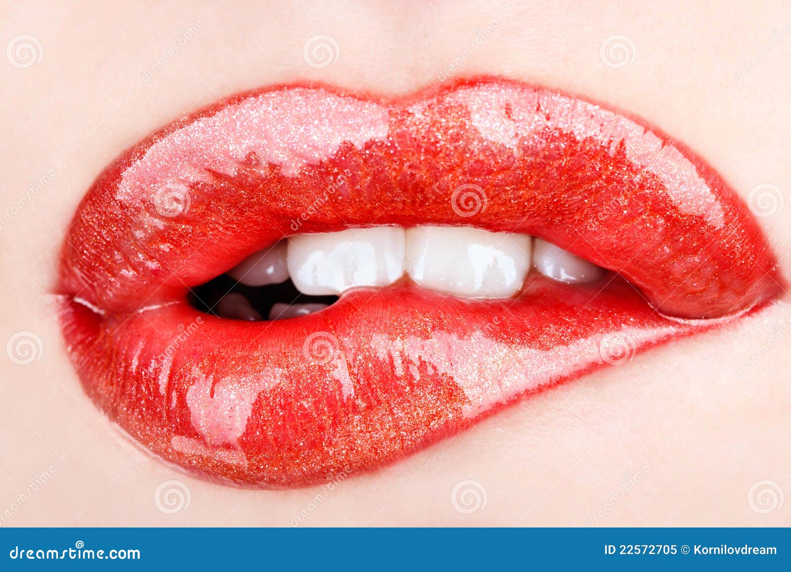 Red lips stock image. Image of female, mouth, passion - 22572705